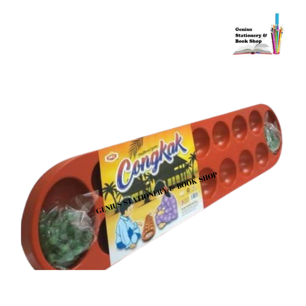 CONGKAK TRADITIONAL GAME (PLASTIK) FREE 2 PACK MARBLE - READY STOCK ...