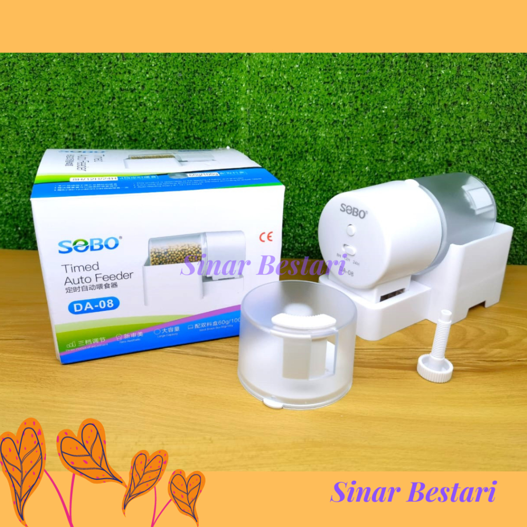 SOBO Auto Feeder DA-08 Aquarium DA08 Akuarium automatic Fish Feeder Holiday Food Dispenser Smart ...