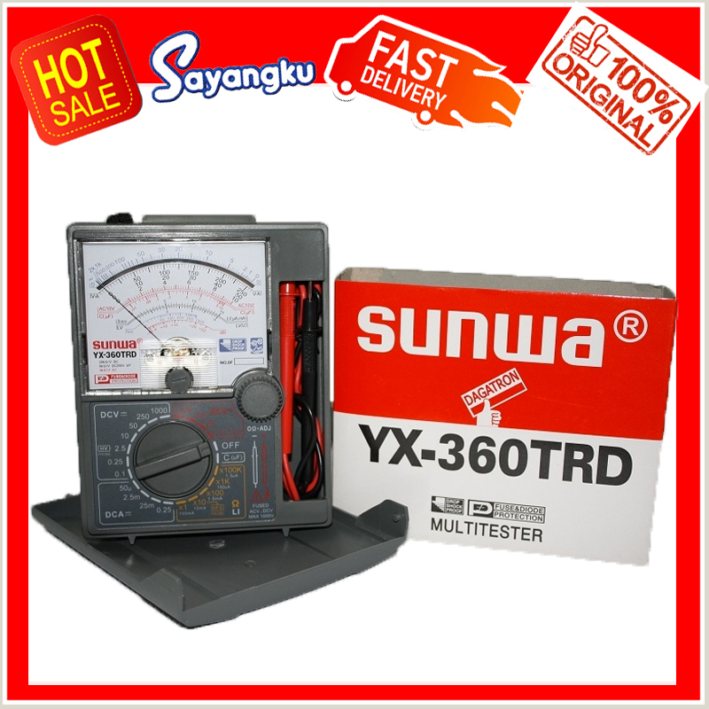 SUNWA YX-360TRD ANALOG MULTIMETER 7-FUNCTION 16-RANGE ELECTRIC MULTI ...