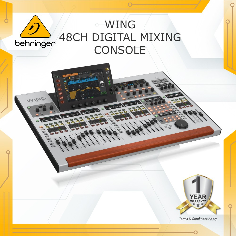 Behringer WING 48-Stereo Channel Digital Mixer c/w 10" Touchscreen ...