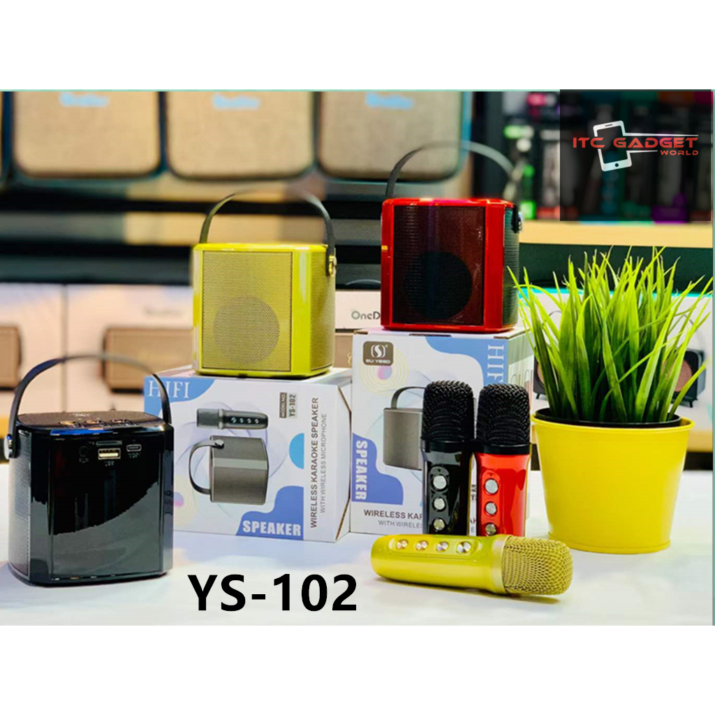 SU-YOSD YS102 Wireless Karaoke Speaker With ONE Wireless Microphone ...