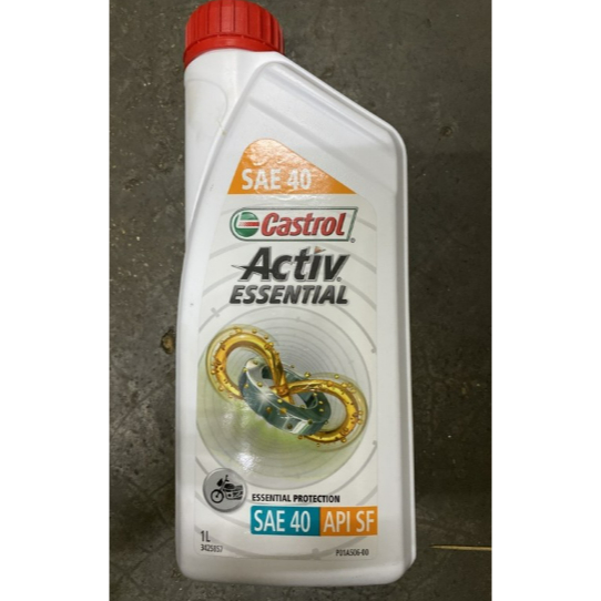 4T CASTROL ACTIV ESSENTIAL SAE40 ENGINE OIL 1LITER MOTORCYCLE [ 3428174 ...
