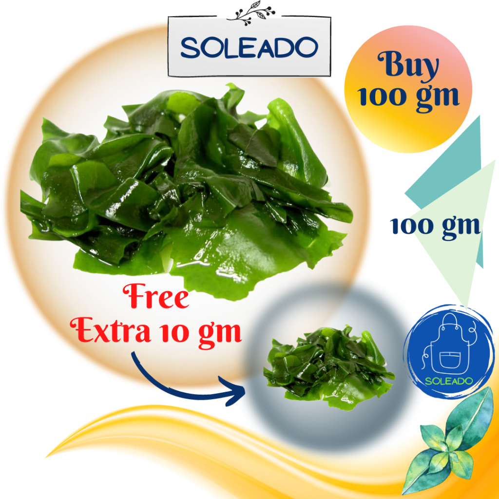 Dried Cut Wakame Raw Dry Wakame Kelp Seaweed for Soup Rumpai Laut ...