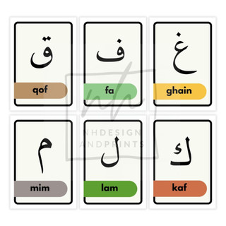 [PDF Soft Copy] Flashcards Jawi | Flashcard Hijaiyah | Arabic Alphabet ...