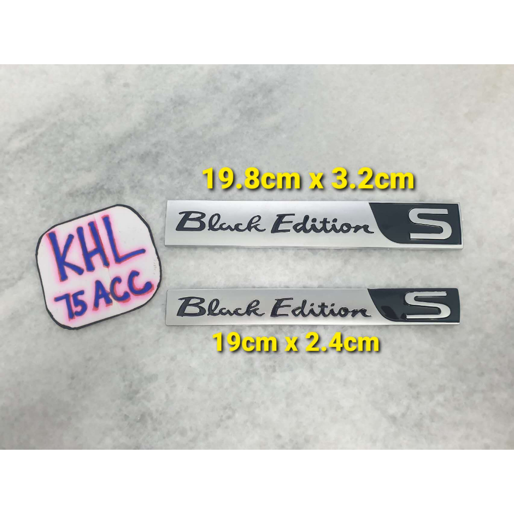 Black edition emblem badge logo | Shopee Malaysia
