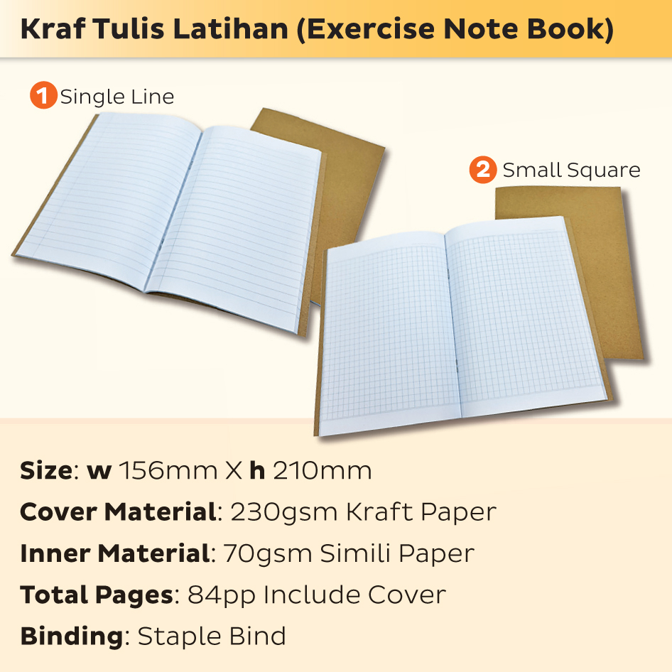 Exercise Book/ Kraf Tulis Latihan/ 作业簿 A5 size | Shopee Malaysia