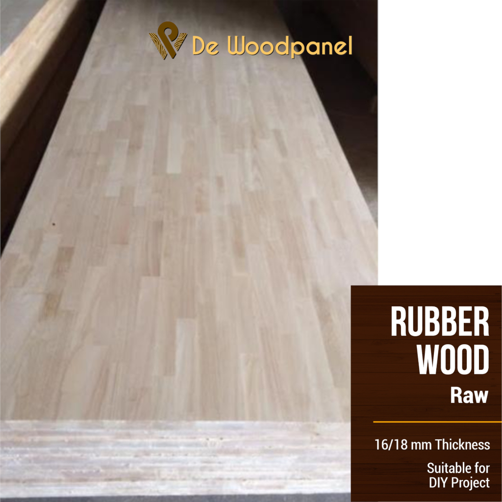 300mm X 300mm Rubber wood panel with vanished or without vanish ...