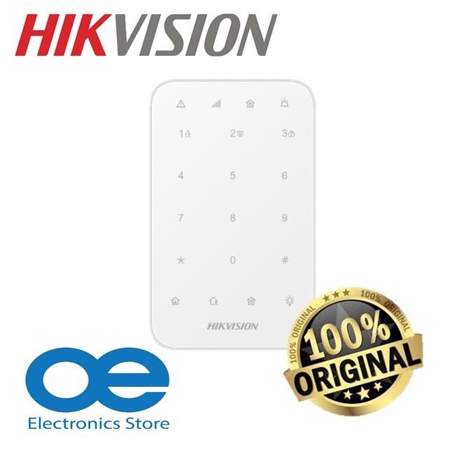 HIKVISION DS-PK1-E-WB AX Pro Wireless Keypad Can Connect To AX PRO For ...