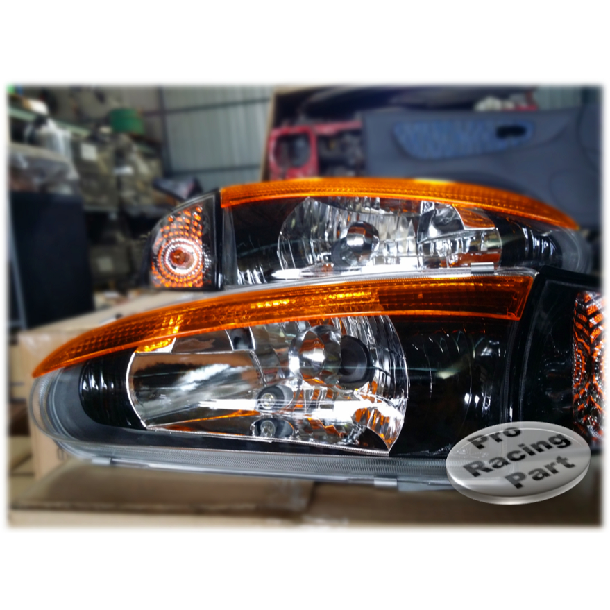 Proton Wira Satria Kening Oren MDM Arena Lampu depan Head Lamp Crystal ...