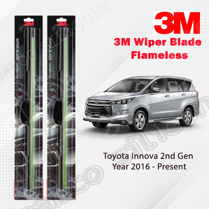 3M Wiper Blades Frameless UV Resistant Rubber - Toyota Innova 2nd Gen ...