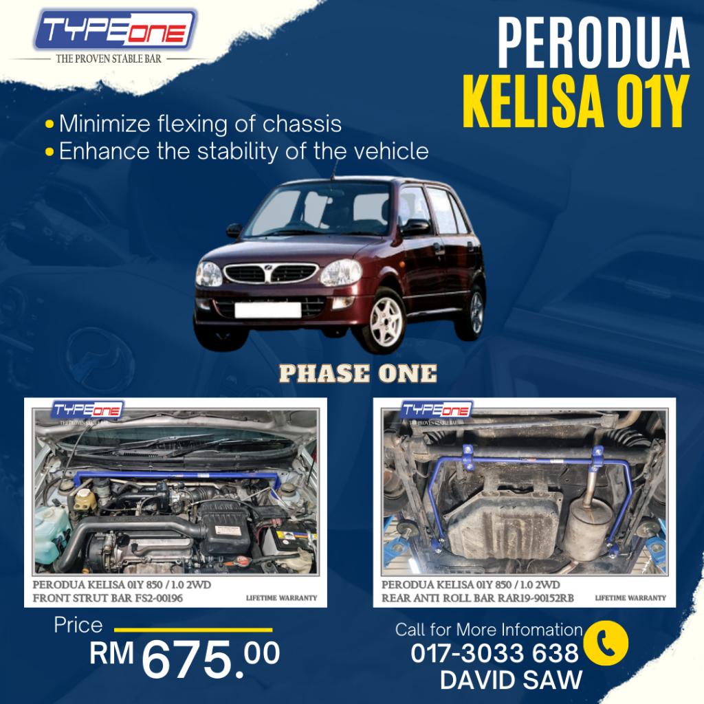 Type One Bar - For Perodua Kelisa 01Y 850/1.0 2WD (Blue Color) | Shopee ...