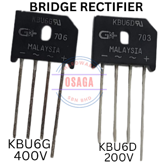 KBU6D 200V KBU6G 400V BRIDGE RECTIFIER | Shopee Malaysia