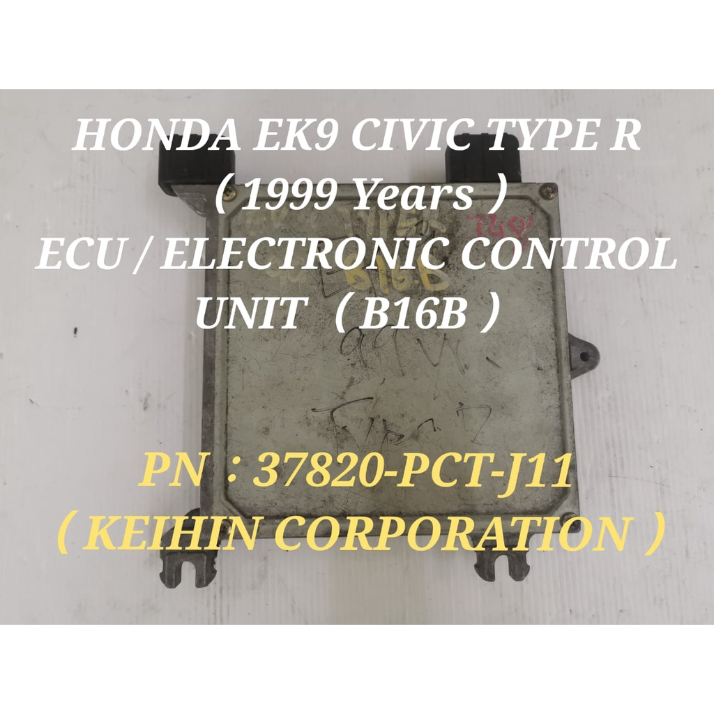 🇯🇵🇯🇵 Honda Civic Type R EK9 Ecu ( B16B ) PN: ( 37820-PCT-J11 KEIHIN ) / Electronic Control Unit ...