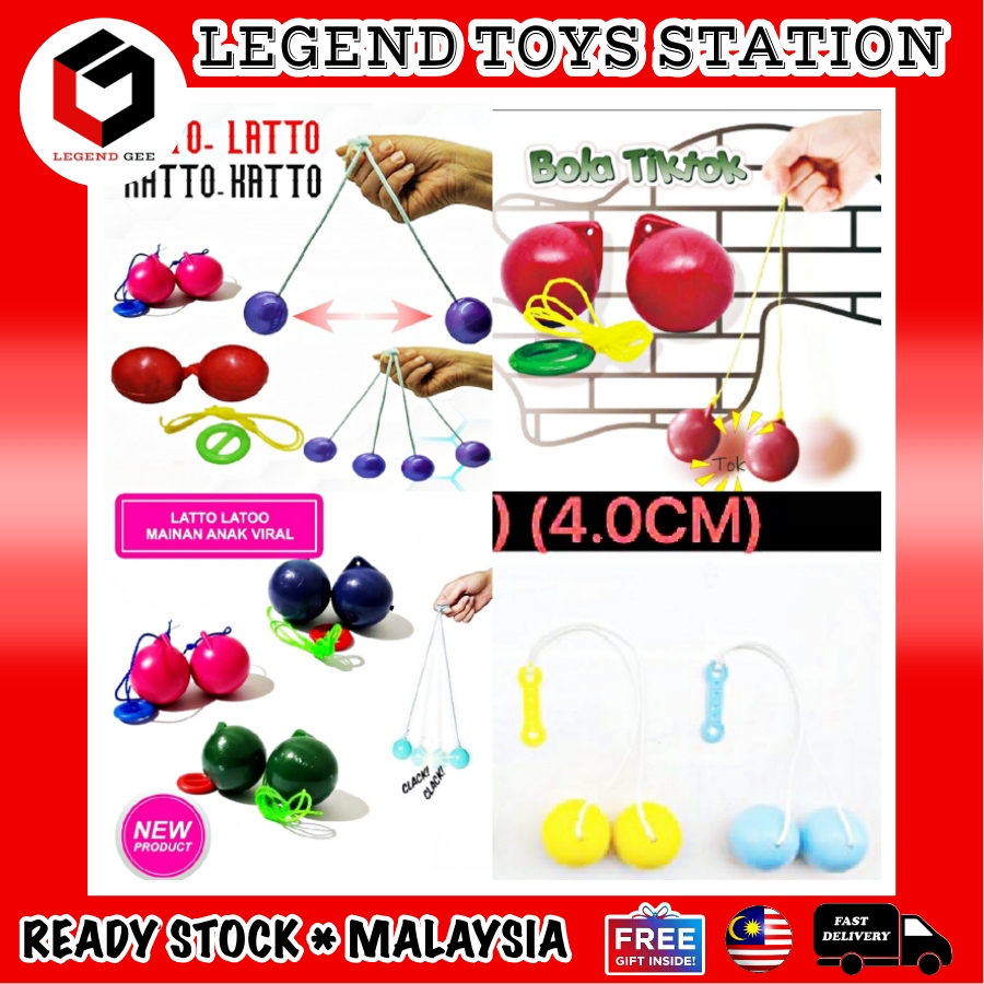 TRADITIONAL VIRAL LATO LATO BALL TOYS LATTO OLD SCHOOL TOYS GAME BOLA ...