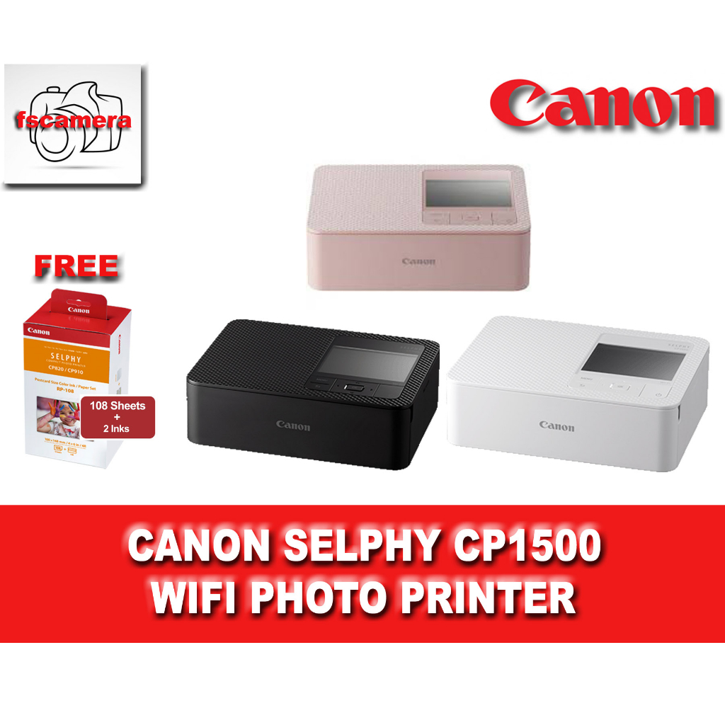 CANON CP1500 PRINTER WITH RP108 PAPER (108 PCS + INK)(1BOX)/CP1500 ...