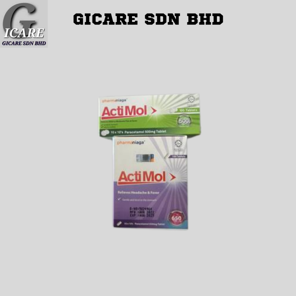 ACTIMOL 500MG / 650MG TABLET PARACETAMOL | Shopee Malaysia