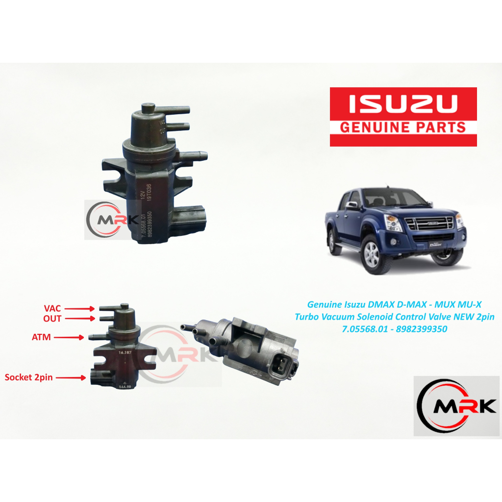 Genuine Isuzu DMAX D-MAX - MUX MU-X Turbo Vacuum Solenoid Control Valve ...