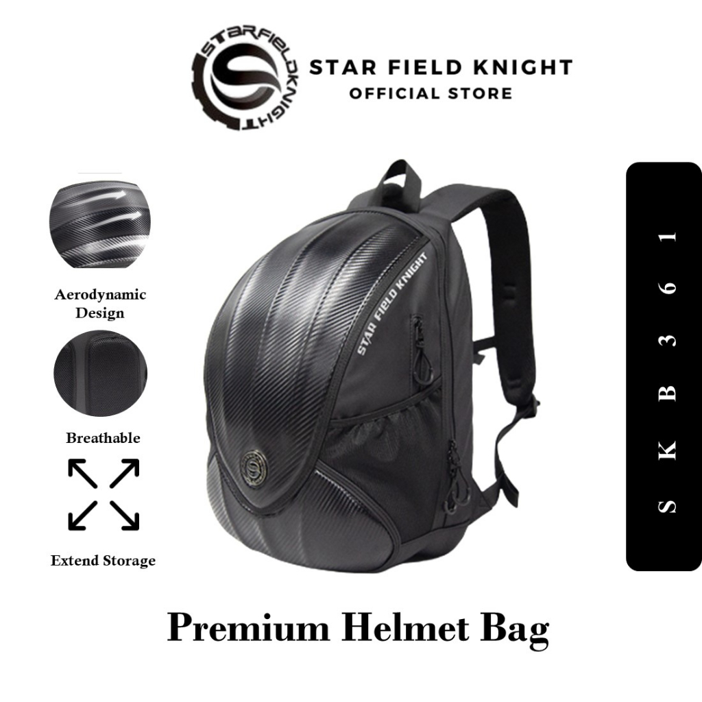 Star Field Knight SKB361 Premium Helmet Bag Backpack Full Face Topi ...