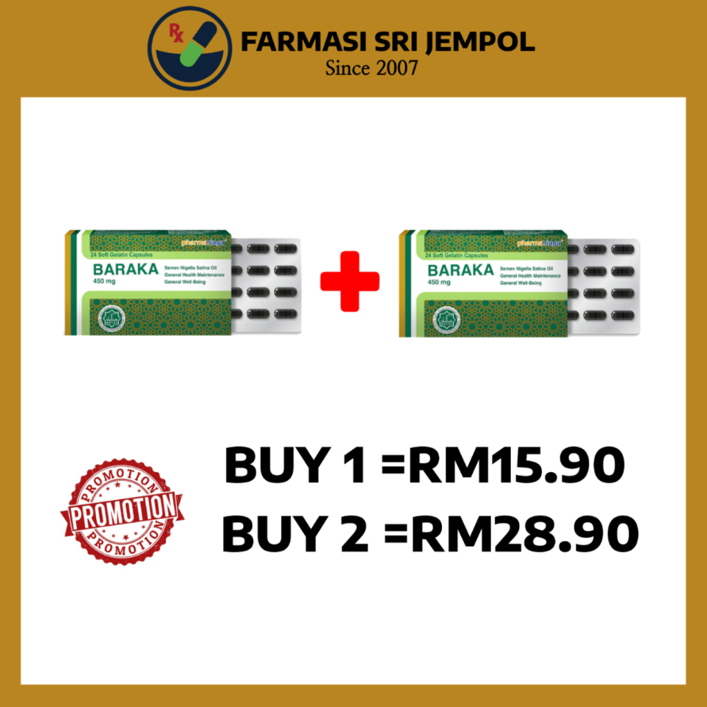 Baraka 450mg Capsules (2 BOX) | Shopee Malaysia