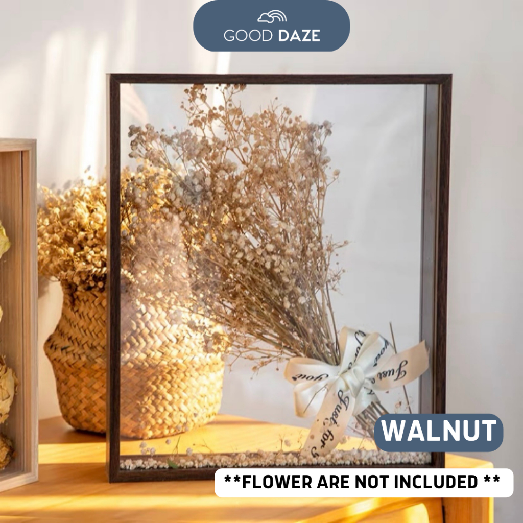 【GOOD DAZE】Flower Frame Rose 4cm Depth Hollow Frame 3D Frame 中空4cm 干花相框 DIY画框 Frem Bunga Mas ...