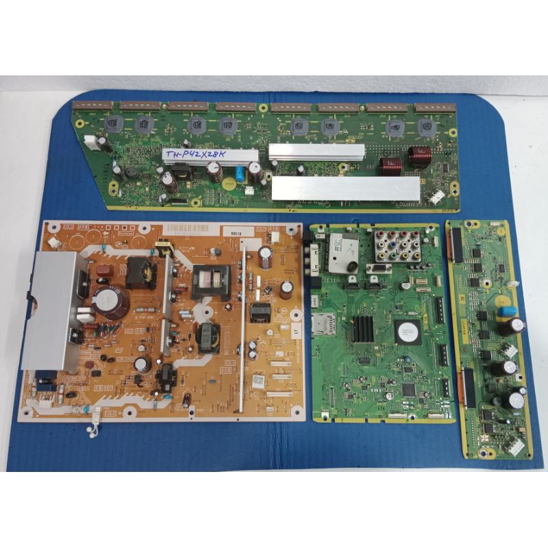 Panasonic Th-p42x28k Power Supply System Board Ysus Board Z Board V ...