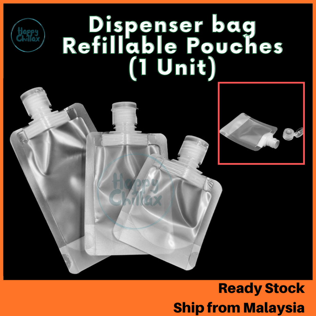 Travel Liquid/Lotion Dispenser Bag Refillable Pouch/Beg Simpanan cecair ...