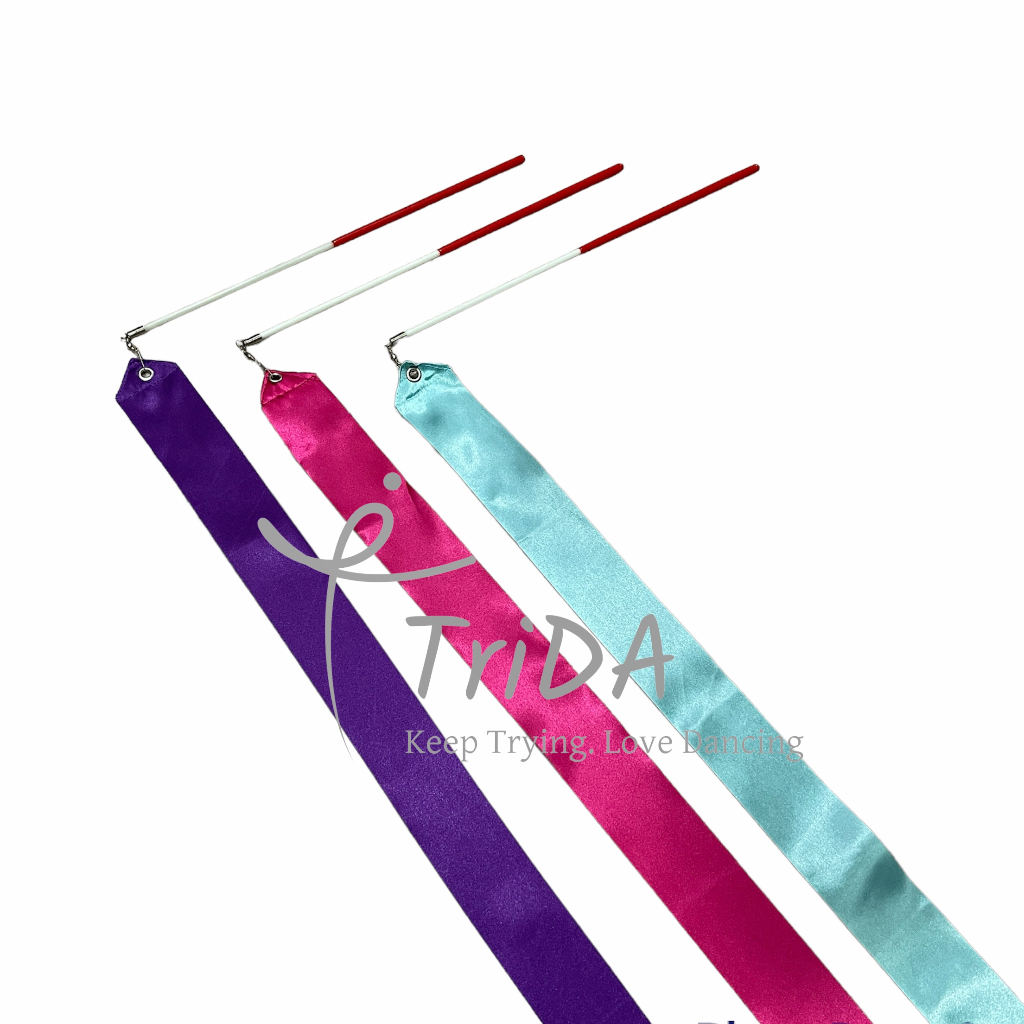 Original Trida Dance Ballet Ribbon with Stick Exam Long Ribbon | Shopee ...