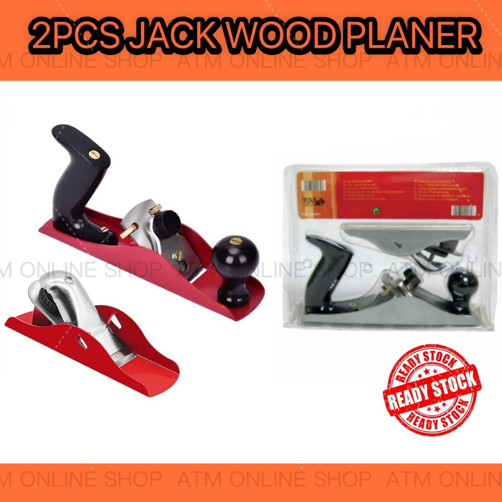 2pcs Jack Wood Hand Planer Set for Carpenter Woodworking Kayu Ketam ...