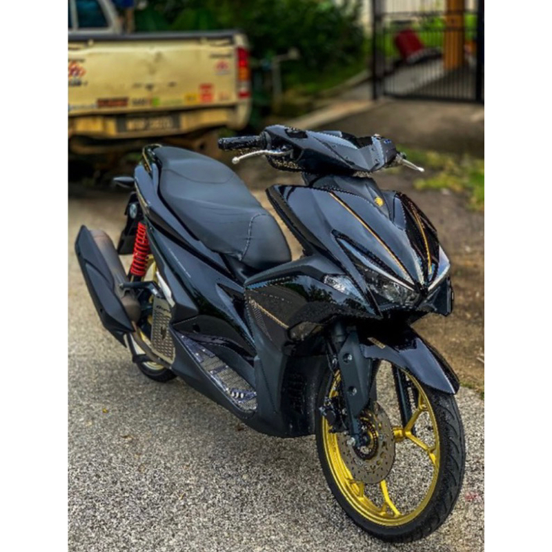 COVERSET NVX V1 HITAM KILAT BLACK SPECIAL | Shopee Malaysia