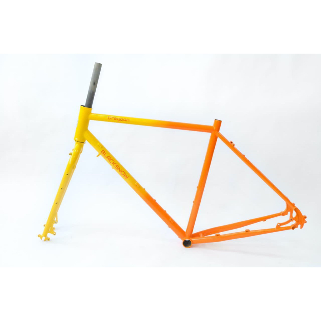 BLACK SNOW DRAGOON FRAMESET - GRAVEL BIKE - TOURING BIKE | Shopee Malaysia