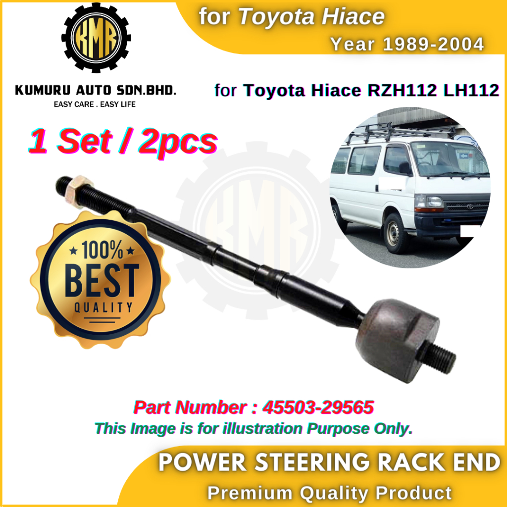 (1@Set) Power Steering Rack End Toyota Hiace KDH200 RZH112 LH112 1989 ...