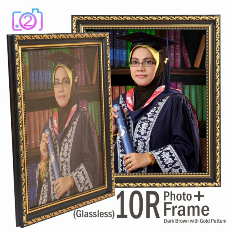 Photo with frame #sizeA4 to 12R# gambar dan bingkai (glassless ...