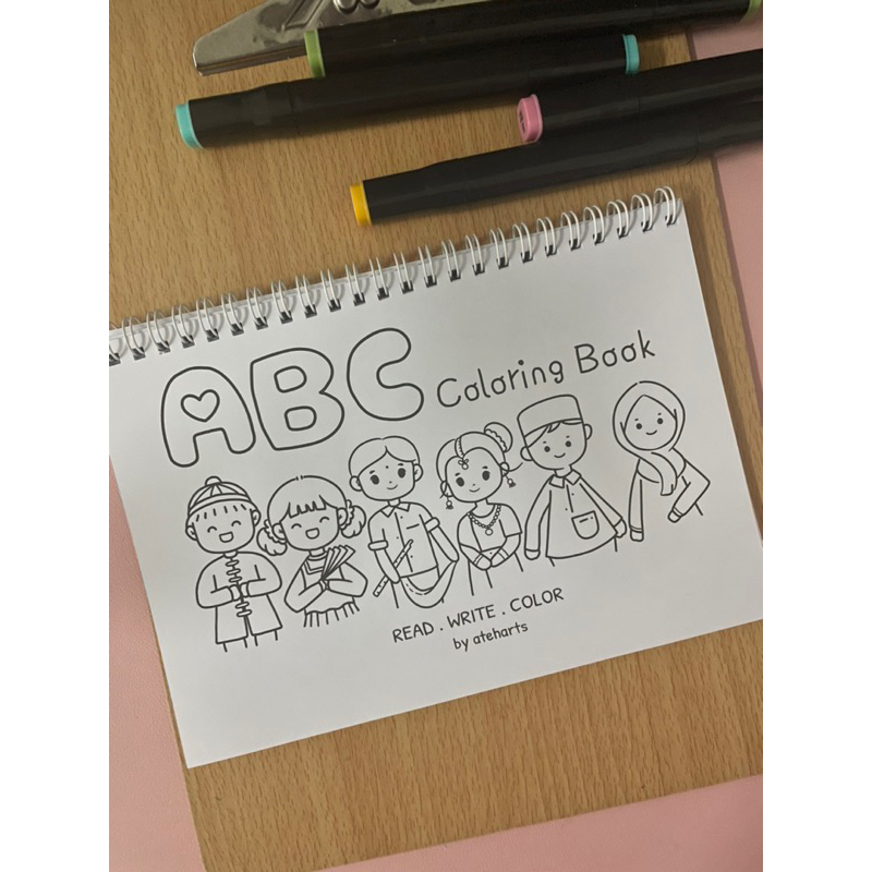 ABC Coloring Book | Set Kertas Mewarna | Alphabet Coloring for kids ...