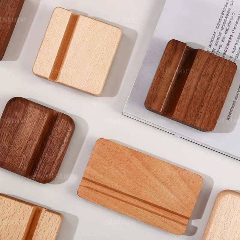 Wooden phone holder small portable phone holder lazy phone holder ...