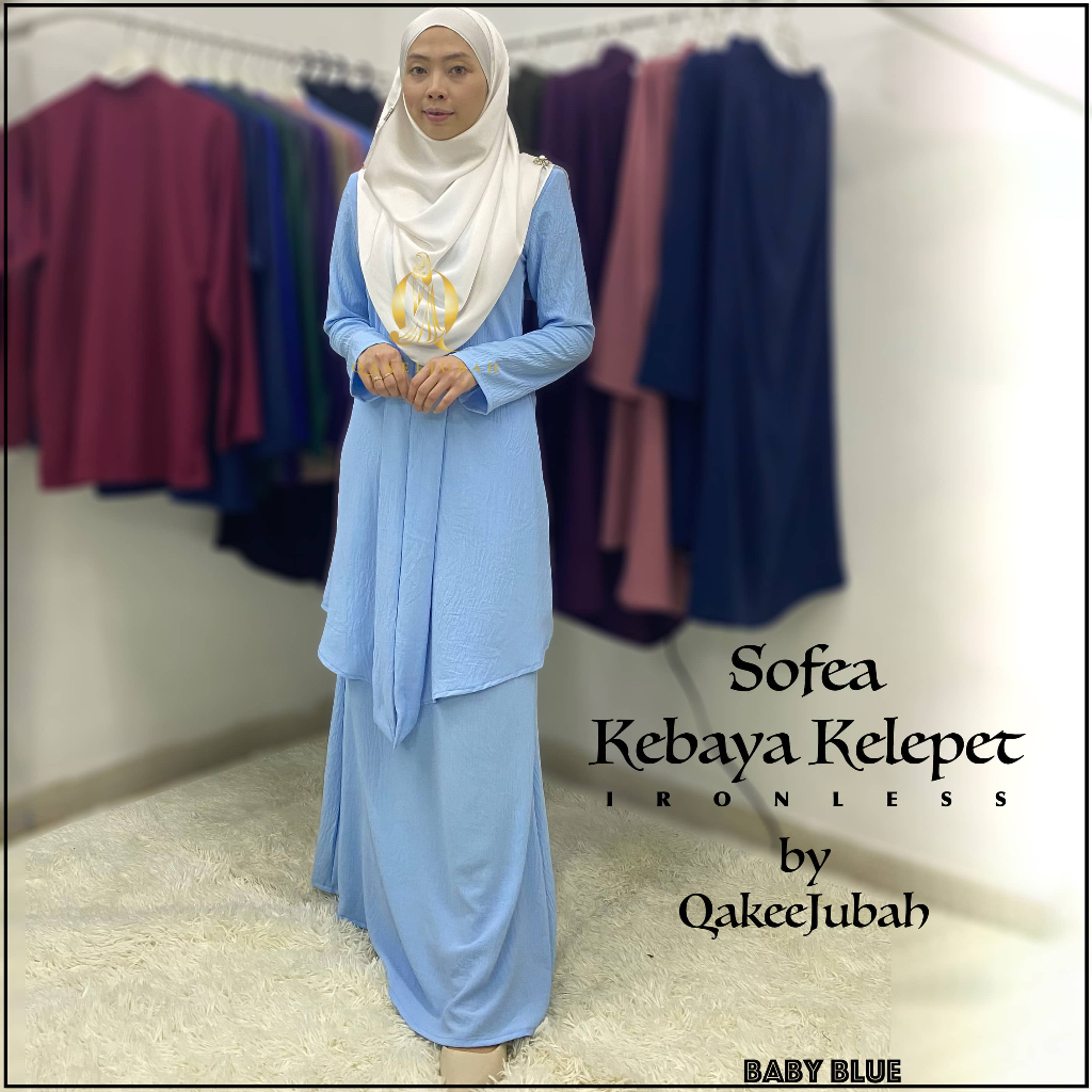 3XL-7XL Baju Kebaya Kelepet Sofea @ kebaya Labuh @ kebarung Moden Ready ...