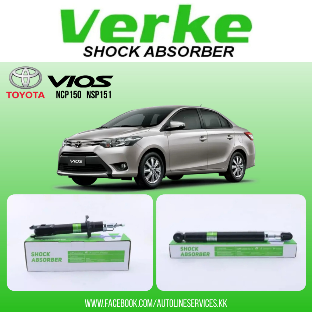 【SABAH】 Verke Shock Absorber Strut Front (Gas) / Rear (Gas) for Toyota ...