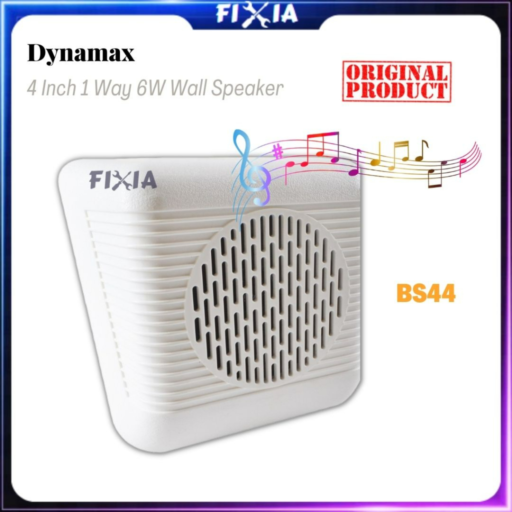 Dynamax BS44 4 Inch 1 Way 6W Wall Mount Speaker Public Address System Speakers Dinding 4Inch ...
