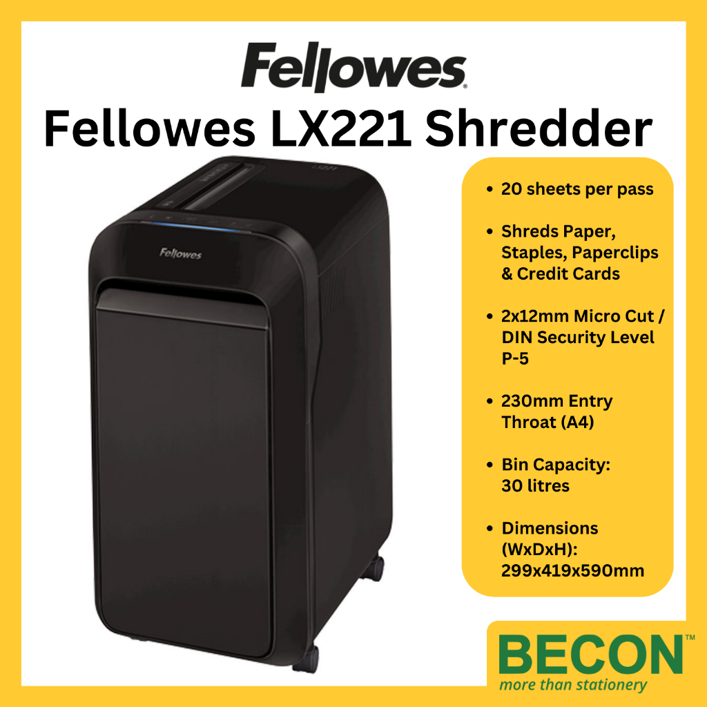 Fellowes LX221 Shredder | Shopee Malaysia