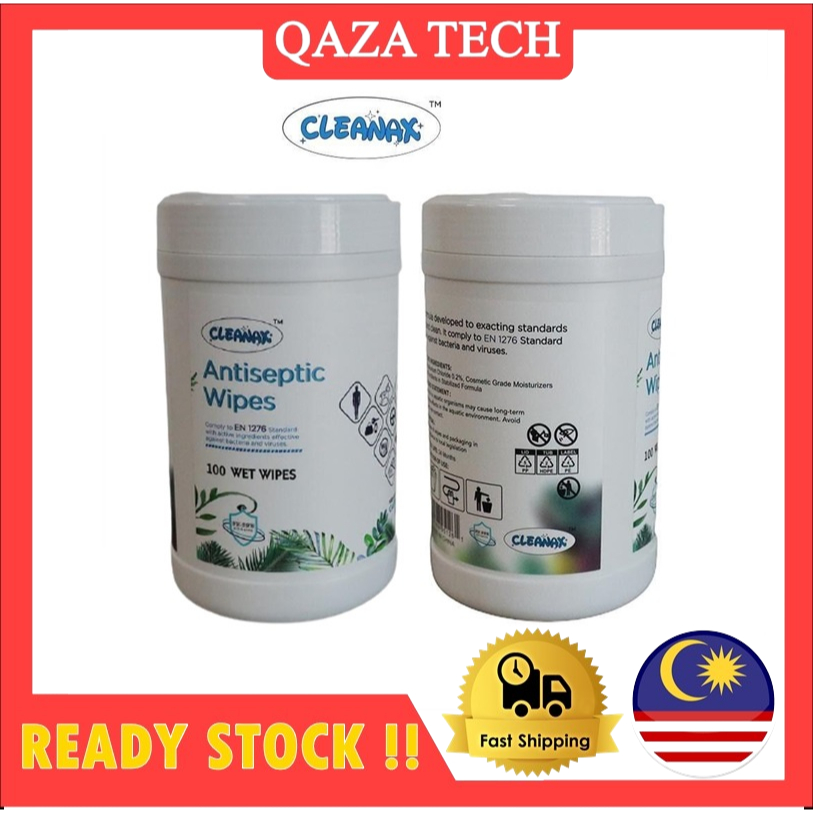 CLEANAX Antiseptic Wet Wipes with 100pcs per bucket for Hand Sanitizing ...