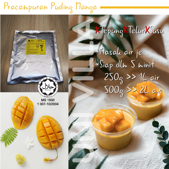 Mango Pudding Powder Serbuk Puding Mangga 芒果布丁粉 | Shopee Malaysia