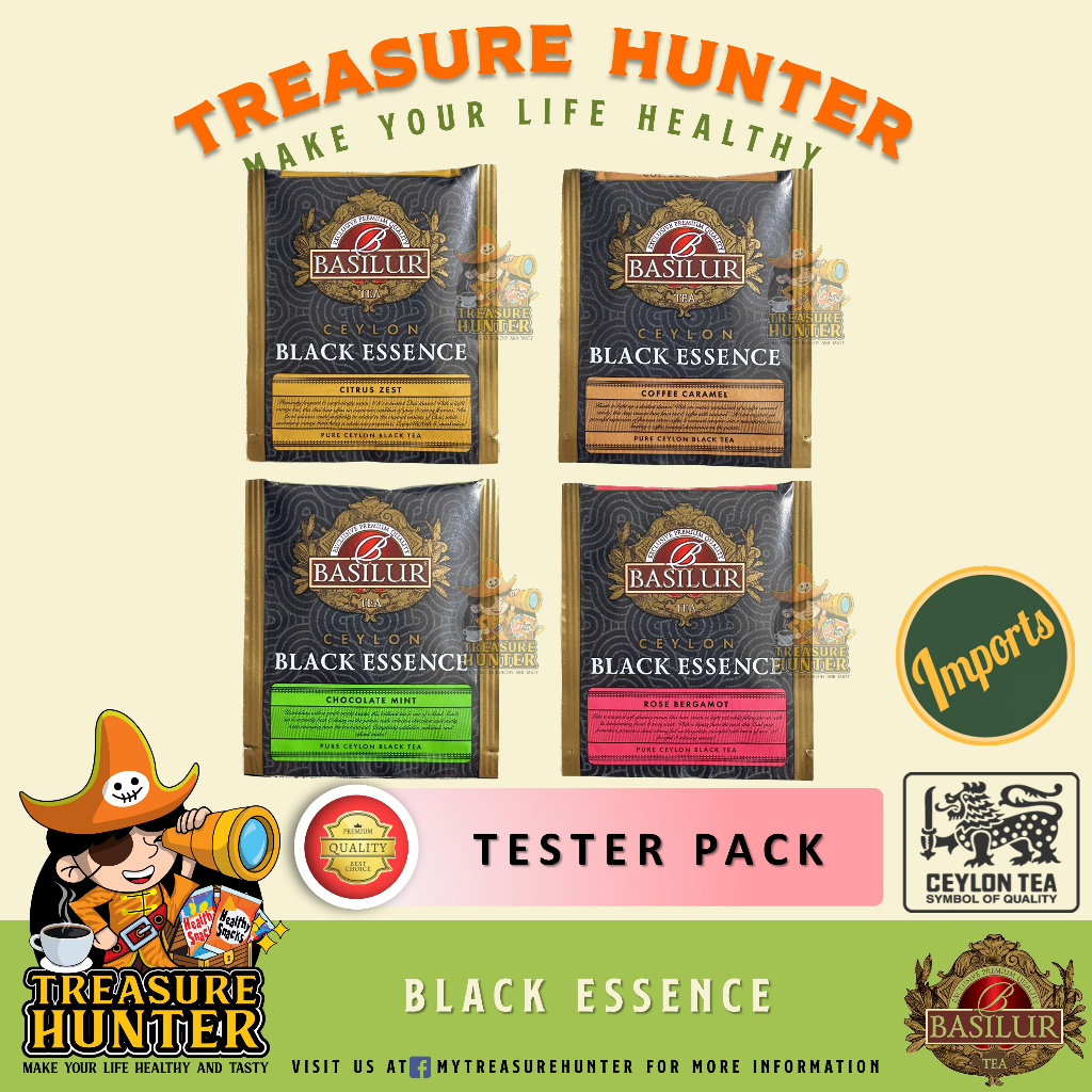 Basilur Black Essence Collection Ceylon Black Tea Tester Pack | Shopee ...