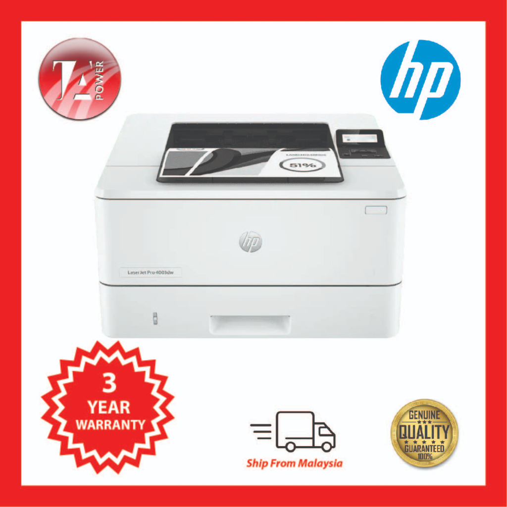 [PRE ORDER] HP LaserJet Pro 4003dw Printer (2Z610A) | Shopee Malaysia