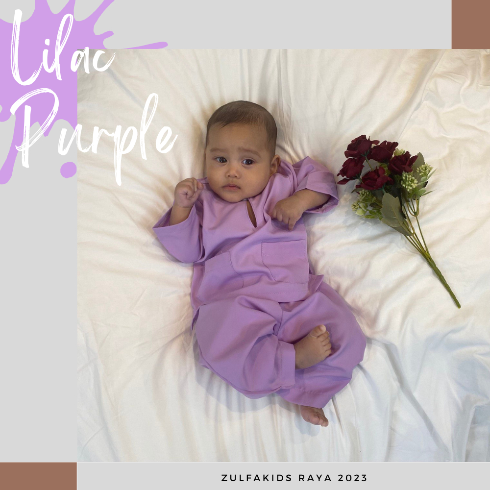 Baju Melayu Raya Baby Newborn Moden Hitam Baby Blue Lilac Merah Biru ...