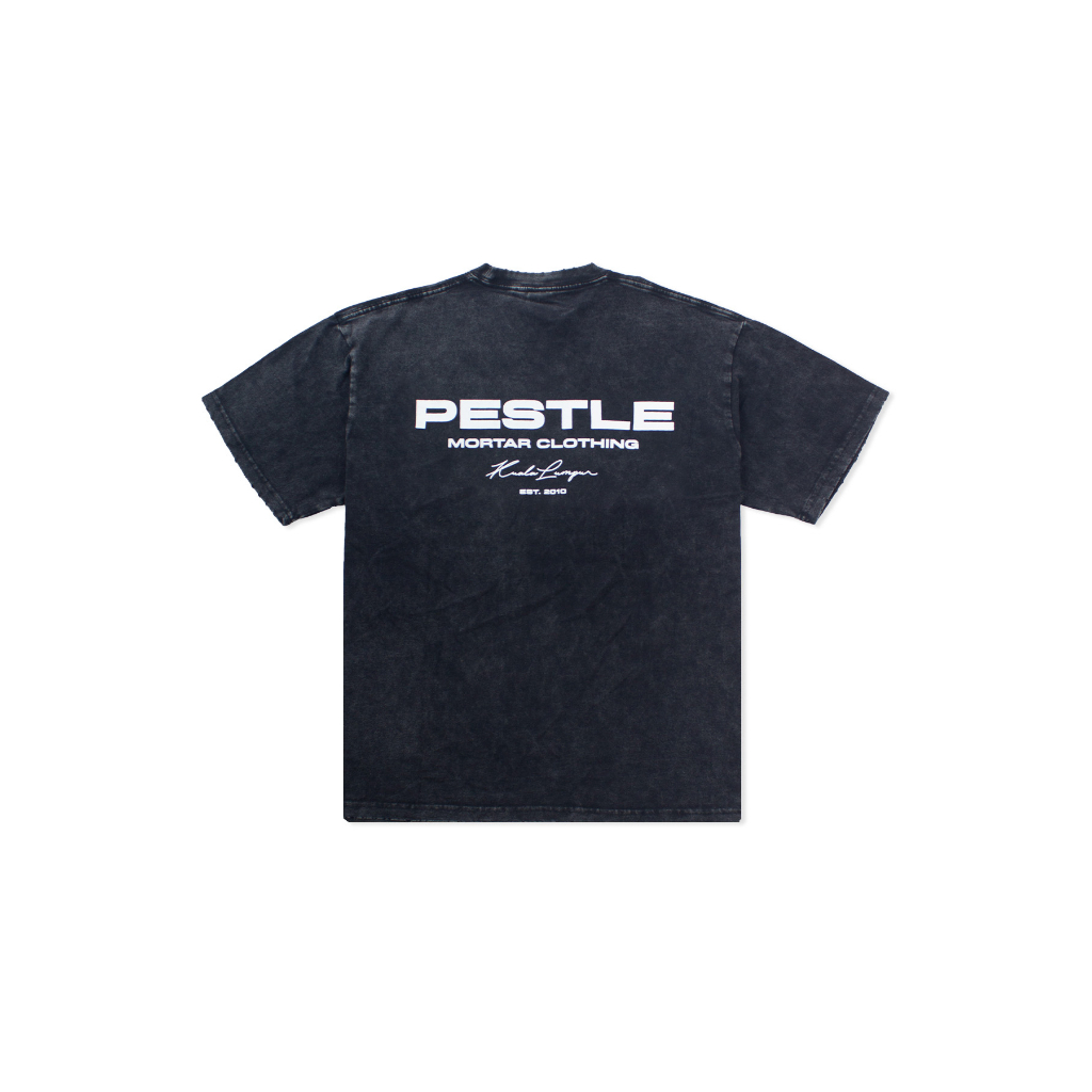 PMC KL Script Stone Washed Tee Black | Shopee Malaysia