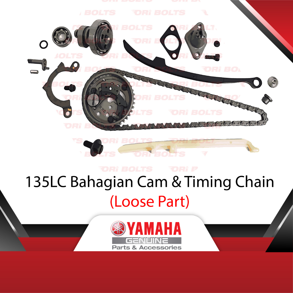 Yamaha Original 135LC V1 V2 V3 V4 V5 V6 V7 Cam Shaft Pin Decompressor Timing Chain Tensional ...