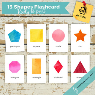 Flashcard Shapes for Toddlers | Flashcard Bentuk | Preschool Shapes ...