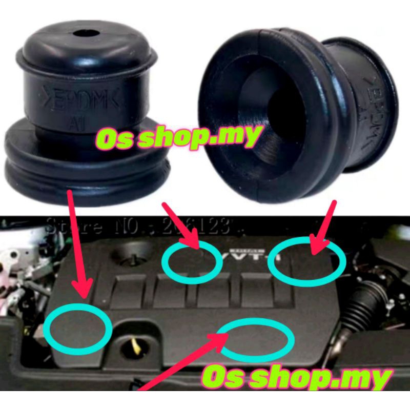 Toyota Engine Cover RUBBER GROMMET VIOS / YARIS / ALTIS /RAV4 RAV 4 ...