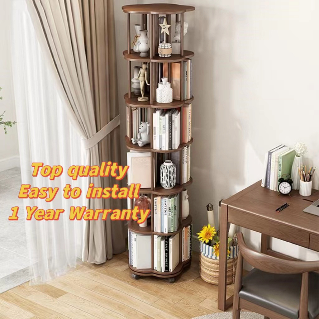 360 Rotating Book Shelf Children Bookcase ( Rak Buku Berputar Berpusing ...