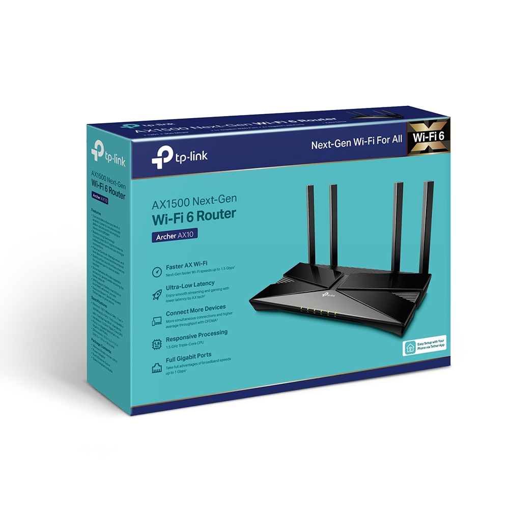 TP-Link WiFi6 AX1500 Archer AX10 Gigabit Wireless Router For UniFi ...