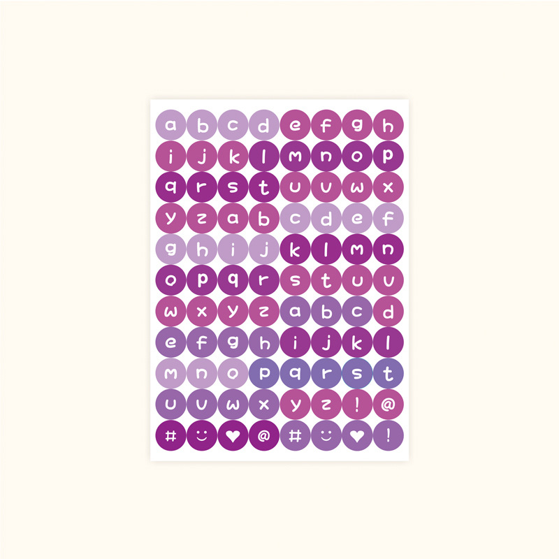 SS ABC 123 Sticker Alphabet Sticker Number Sticker Decoration Sticker ...